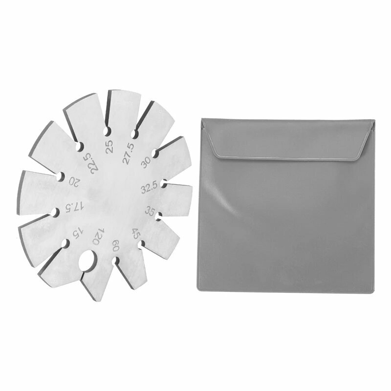 Измеритель угла фаски Круглая форма Нож Угловой искатель Лезвие ножа Угломер 15-120 ° для измерения угла ножа