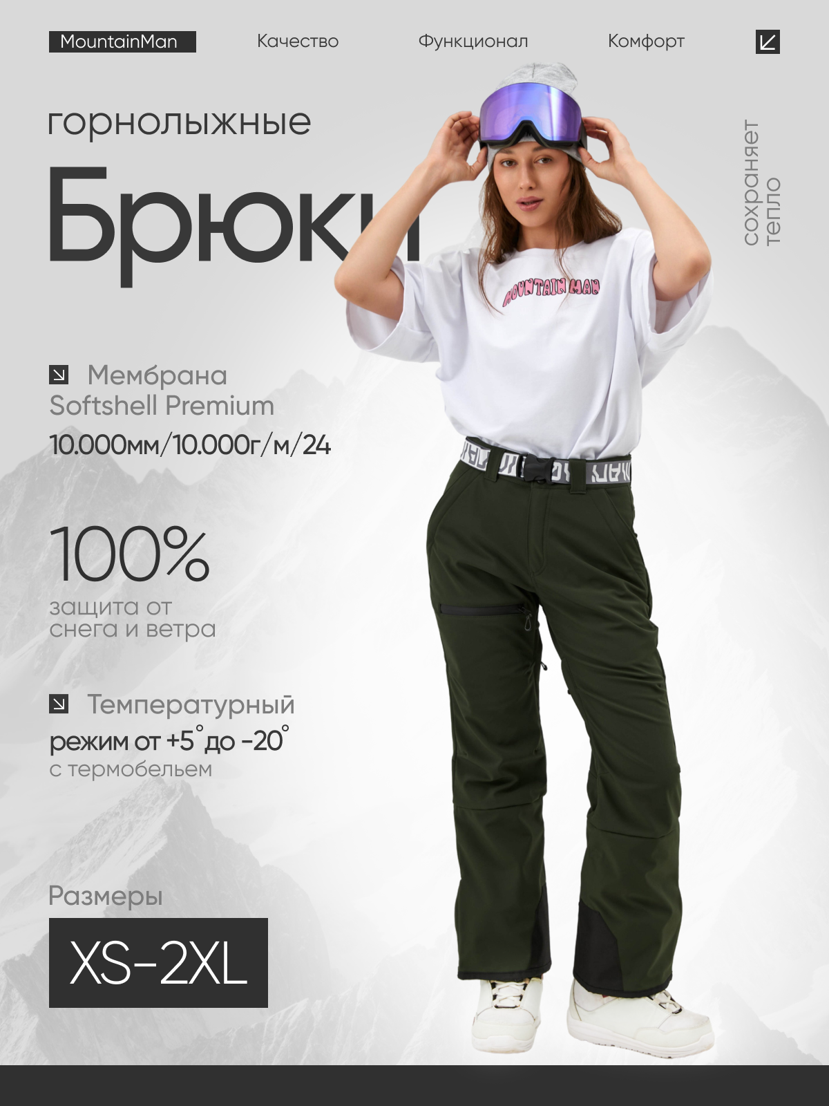 Брюки горнолыжные Спорт