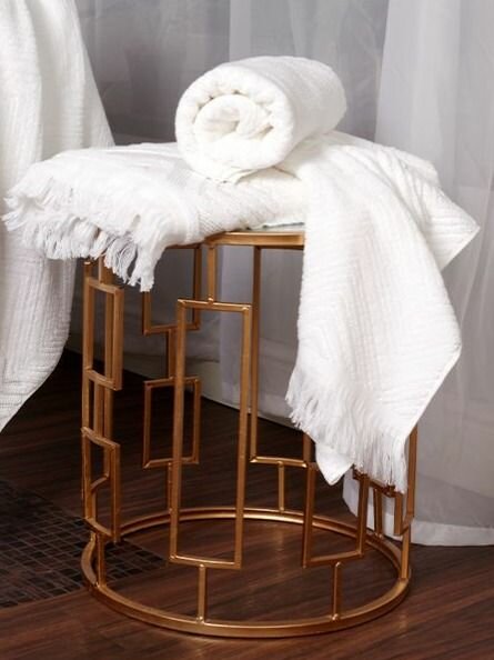Полотенце махровое релакс, 100% хлопок, 50x100см, цвет белый. STENOVA HOME