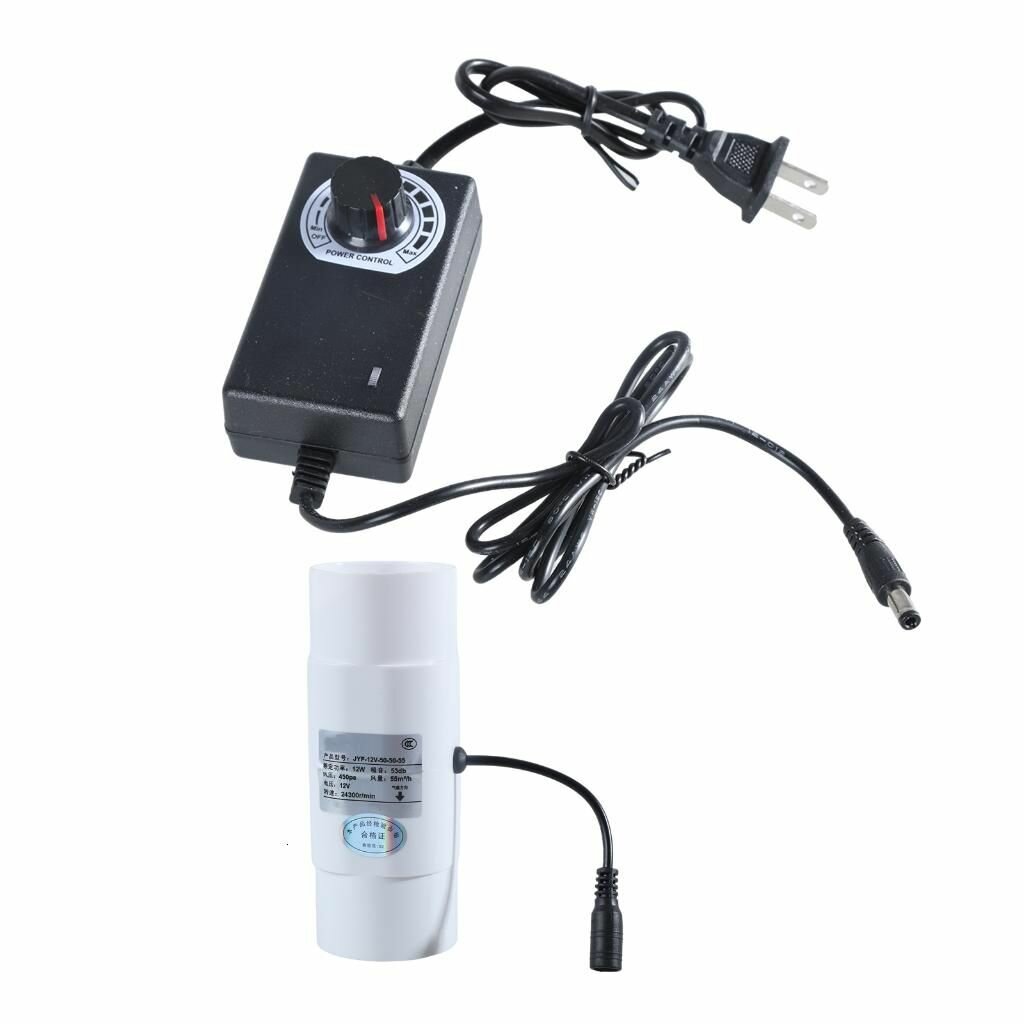 Вентилятор канальный с низким уровнем шума для ванной и гроубокса 25/32/40/50 мм, - 50mm