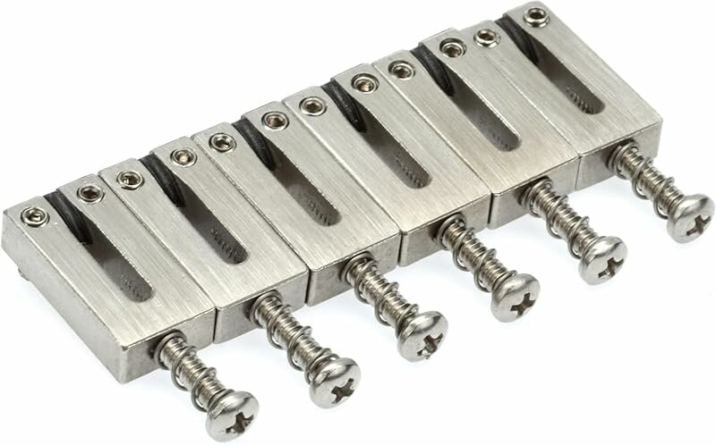 Graph Tech String Saver PG-8000-00 - Классические седла в стиле Strat и Tele - Расстояние между струнами 2 1/6" - Покрытие из шлифованной стали