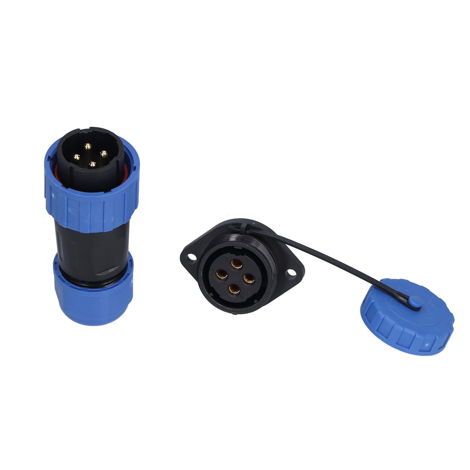 Авиационный силовой разъем 250 В с фланцевым стыковым контактом, прочный, высокое напряжение, быстрое и простое подключение, прочная конструкция