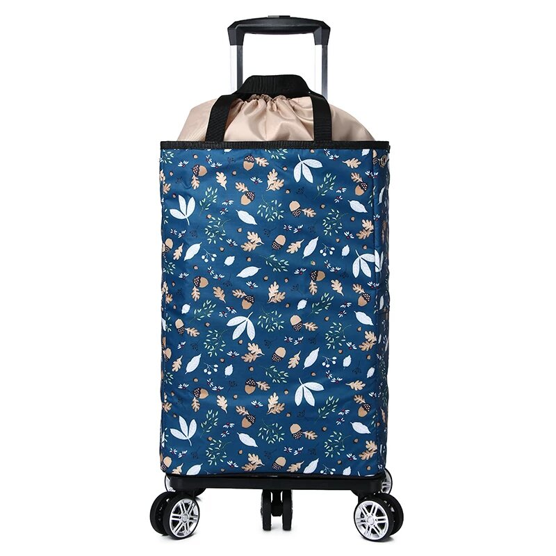 Тележка-органайзер на колесиках, сумка-тележка, хозяйственная сумка, тележка для покупок, ручная тележка, складная