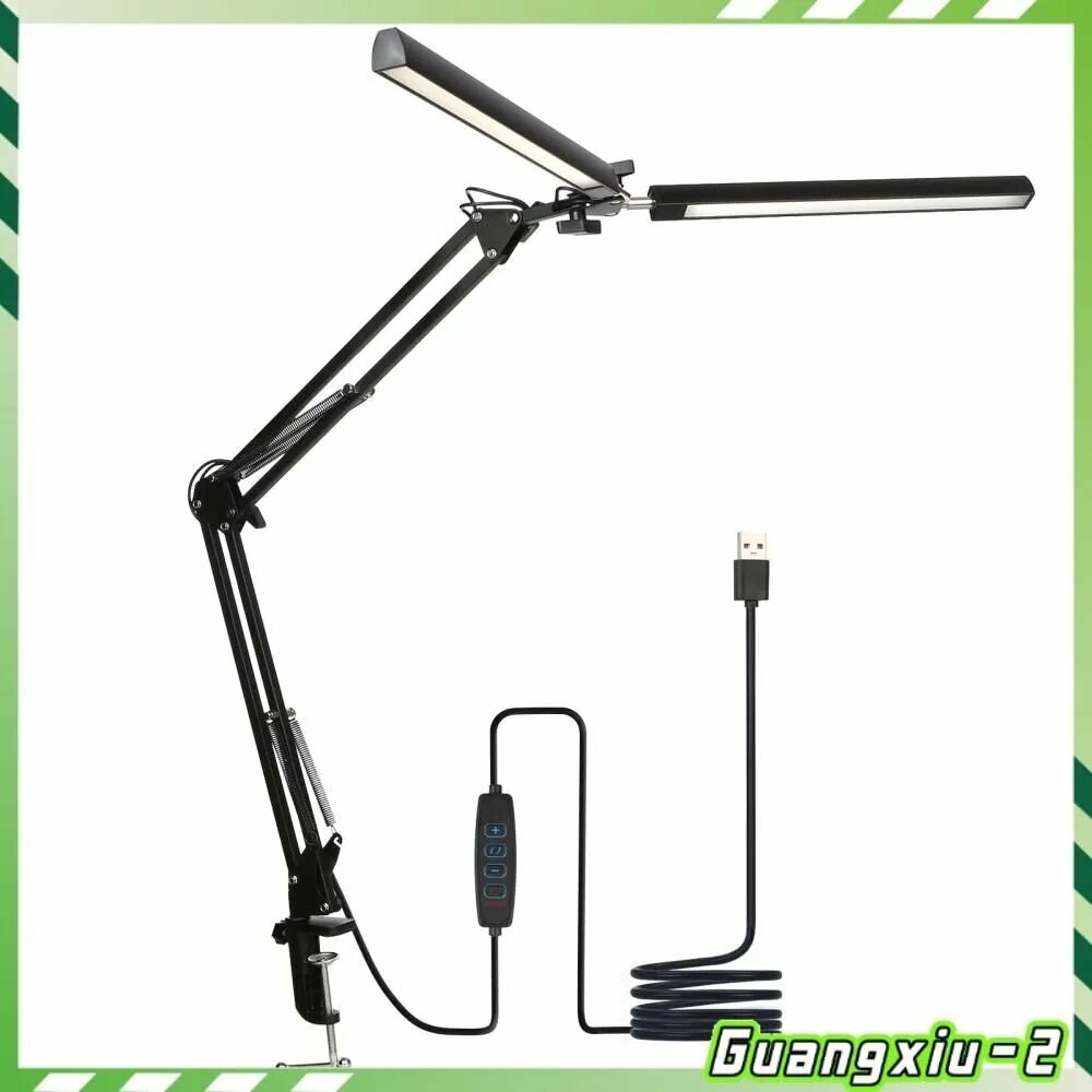 D C5V 2A 24W 120LED Настольная лампа с поворотным кронштейном