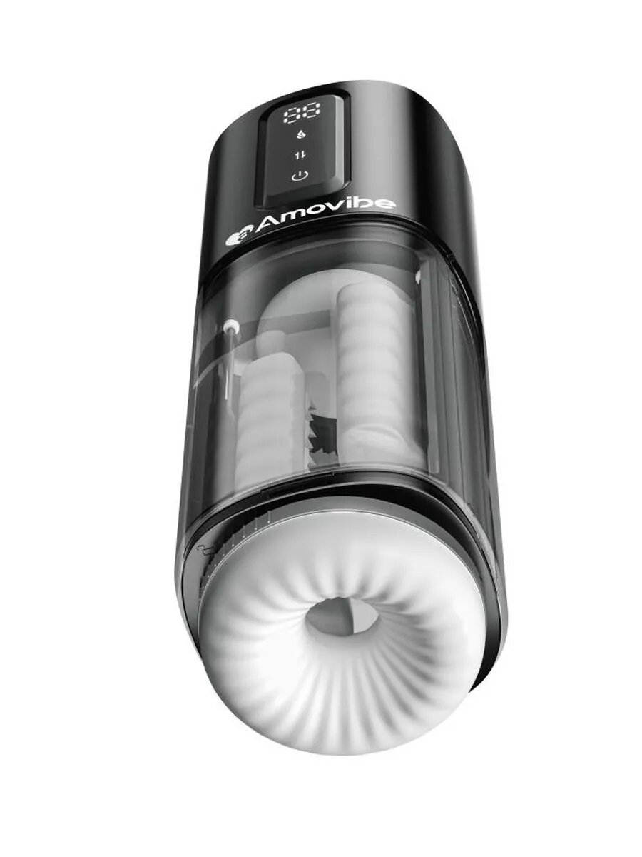 Авто-мастурбатор с трением, вибрацией и двумя уровнями нагрева Amovibe Bliss AM-V022