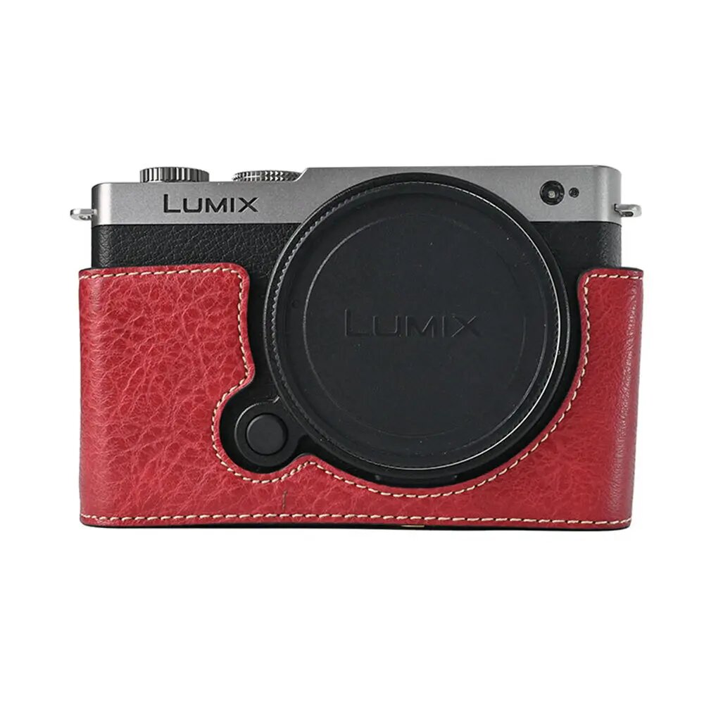 Получехол для камеры Olivemoon из искусственной кожи для Panasonic Lumix S9 S9 Red