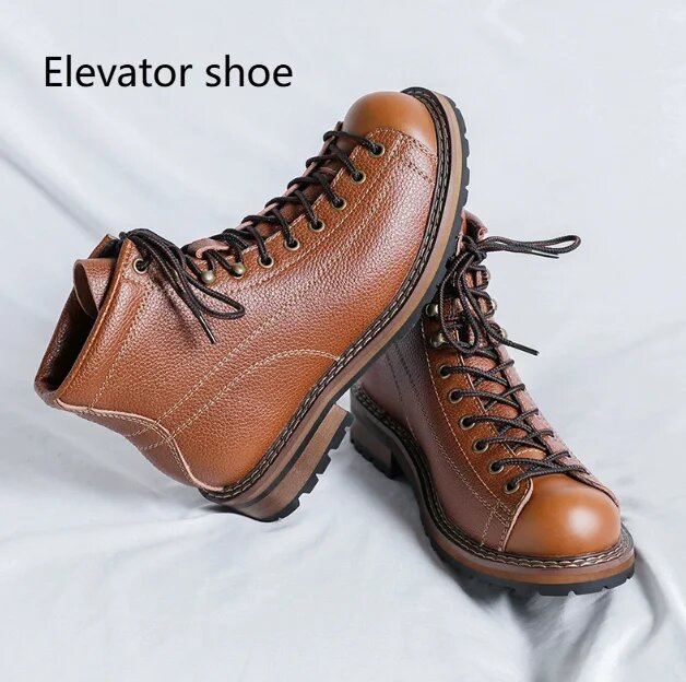 Американская ретро-локомотивная обувь Ботинки для мотоцикла 44, A elevator shoes