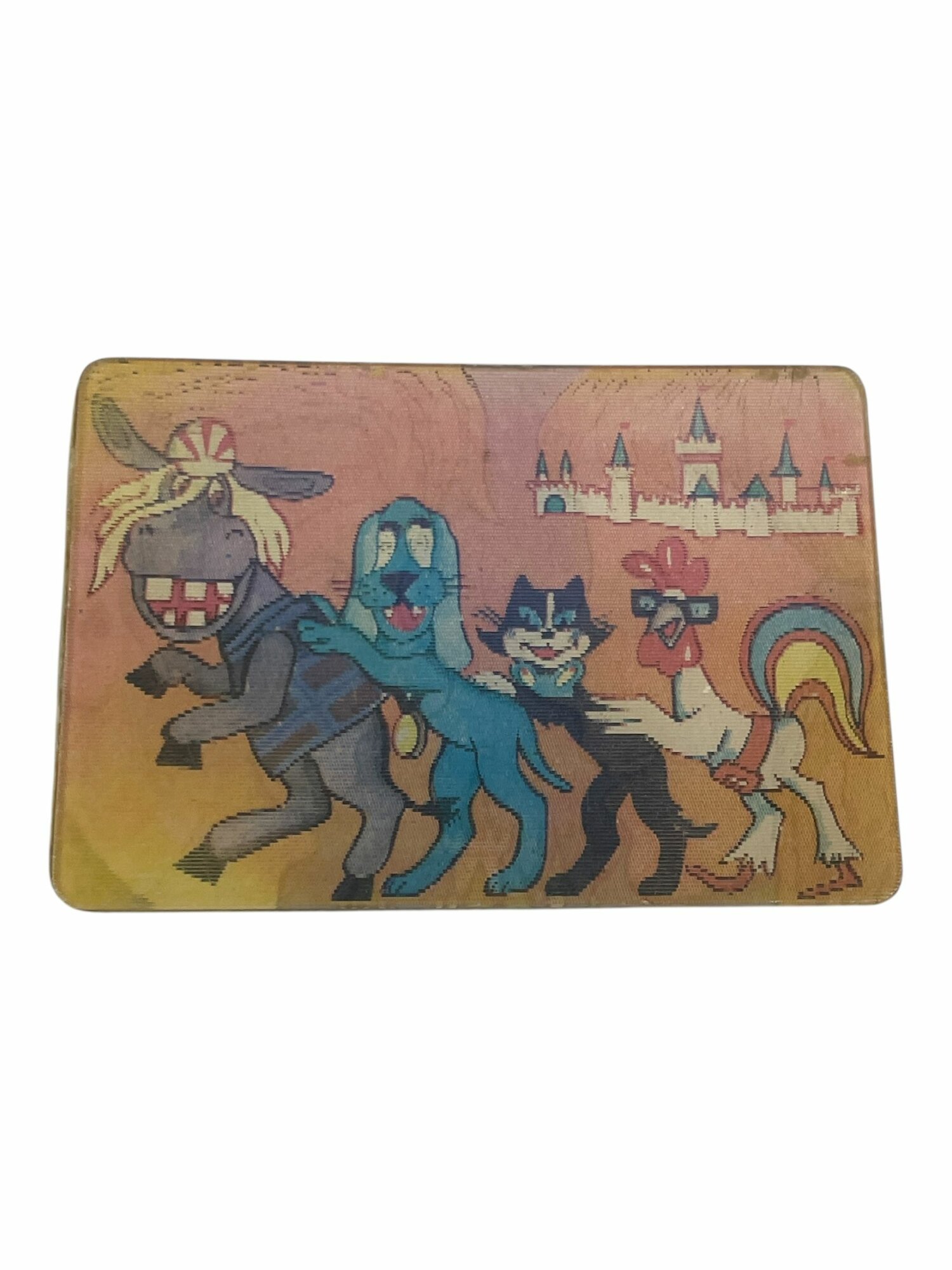 Советский винтажный переливающийся календарь, советская мультипликация, сделано в СССР