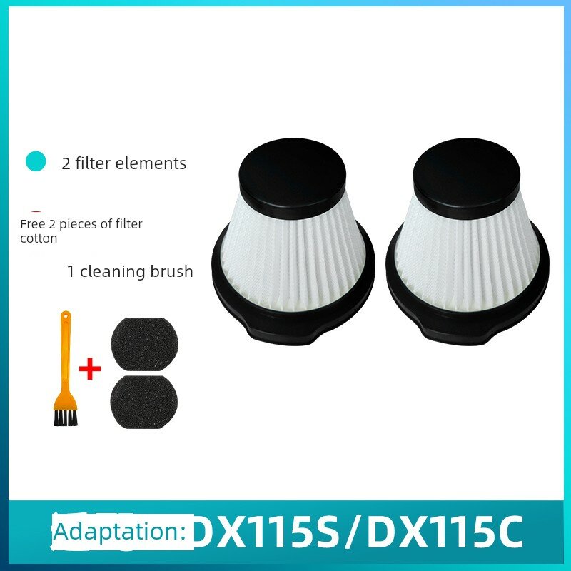 Подходит для аксессуаров ручного пылесоса Deerma: фильтр DX115S, фильтр DX115C, фильтрующий элемент HEPA. 2 фильтра + 2