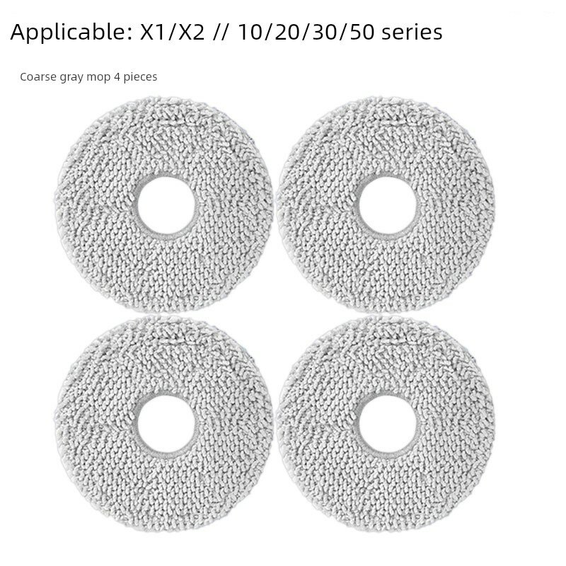 Подходит для роботов-пылесосов Ecovacs X1/T10/T20/X2/T30/T50, аксессуары для мытья полов, сменные салфетки,