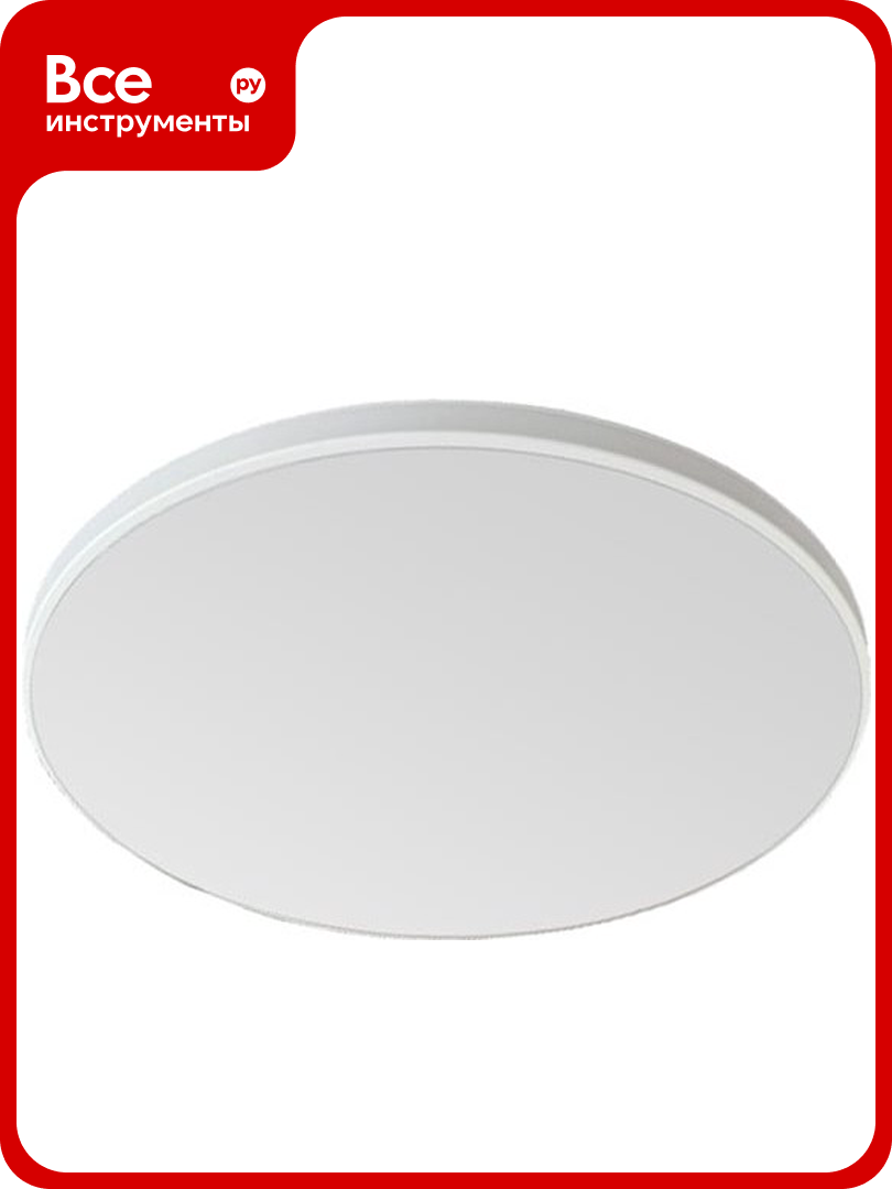 Светильник FL-LED Tondi 40W 6500K круглый IP44 4000Lm 40Вт 370ммx35мм 614155 накладной матовый молочный