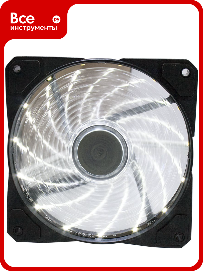 Вентилятор осевой EVERCOOL CLR12025LL12SA-WH 120x120x25 12В с белой подсветкой 2015959902