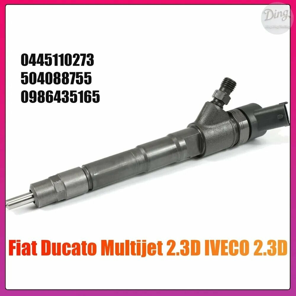 0445110273 Топливная форсунка Common Rail 0986435165 для FIAT Ducato IVECO Daily 2.3 D 504088755 504377671 R Шины 135 R1