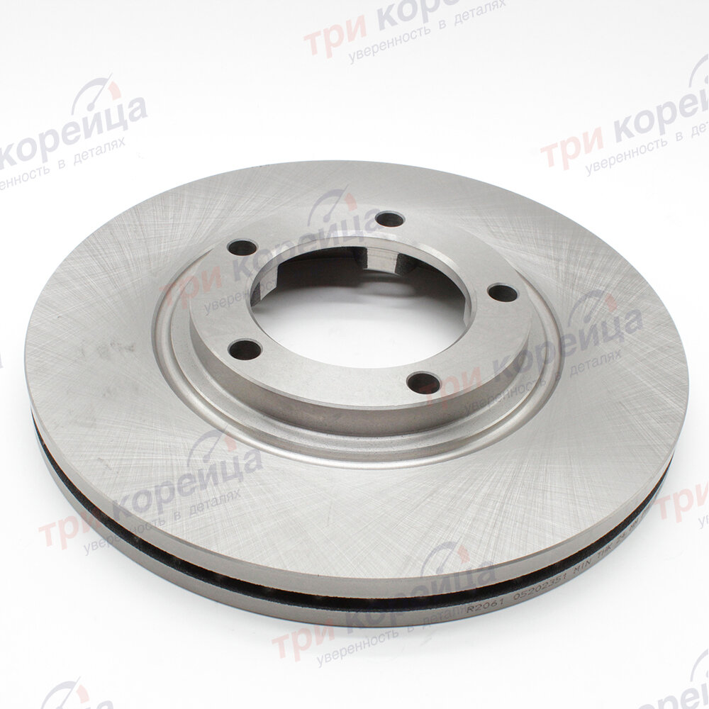 Диск тормозной передний (D-280мм) (на 5 шпилек) Bongo3 (Valeo Корея)