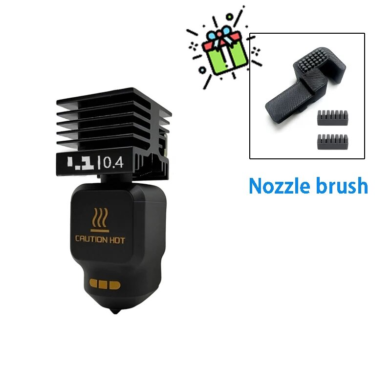 Комплект хотэнда P2S для 3D-принтера Bambu Lab P2S, печатающая головка P2S, стандартный хотэнд с высокой скоростью печати, съемное сопло из твердой стали