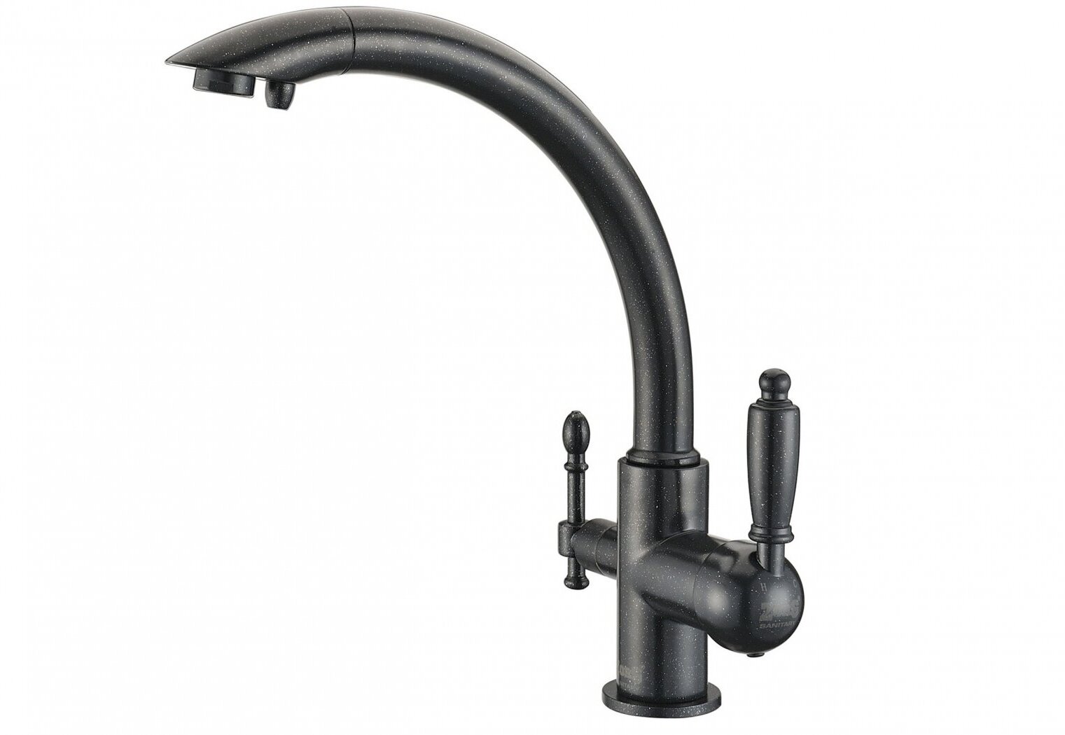 Смеситель для кухни ZorG Sanitary металл черный ZR 314 YF-33 черный металл (латунь)