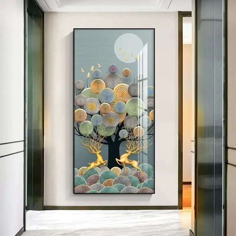 Алмазная мозаика алмазная картина 50x90 см Дерево богатства для дома для декорирования для творчества для подарка