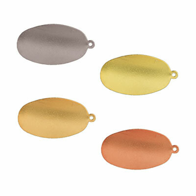 Заготовки для чеканки "Zlatka" SBH-04 2.8 x 1.6 см 5 шт №02 под золото