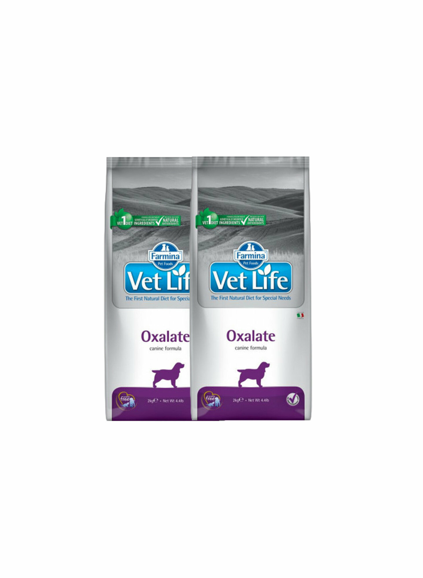 VET LIFE diet dog oxalate 2 кг х 2 шт.
