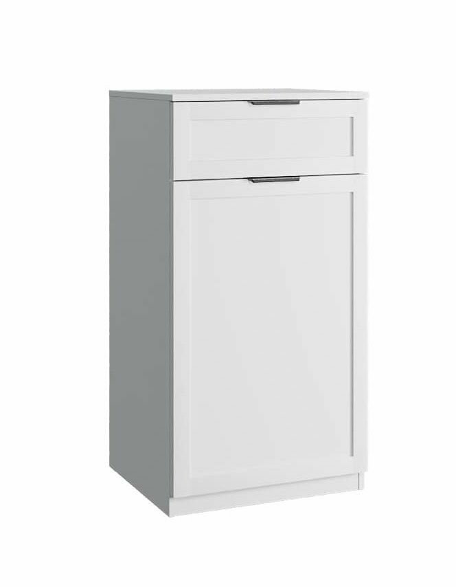 Тумба Владимирская мебельная фабрика "Скандинавия", напольная, шариковые направляющие, ЛДСП, белая