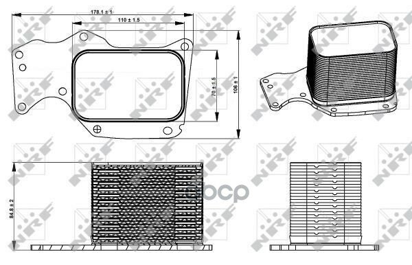 Радиатор масляный NRF арт. 31284