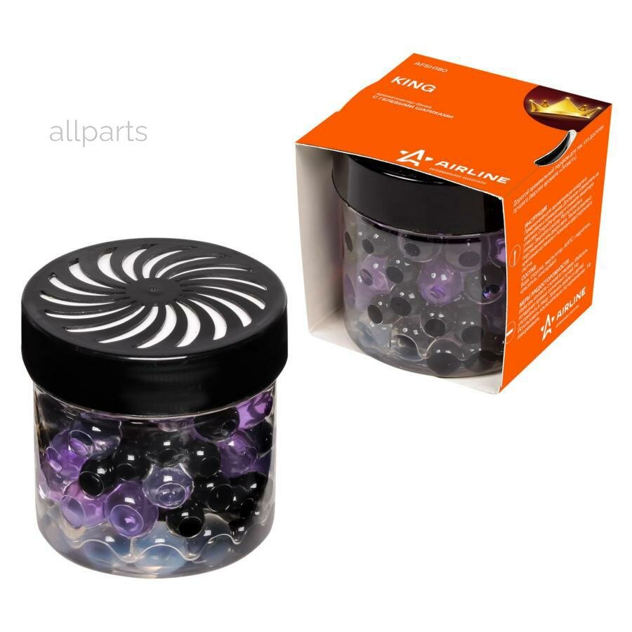 AIRLINE AFSH180 Ароматизатор-банка с гелевыми шариками king (AFSH180)
