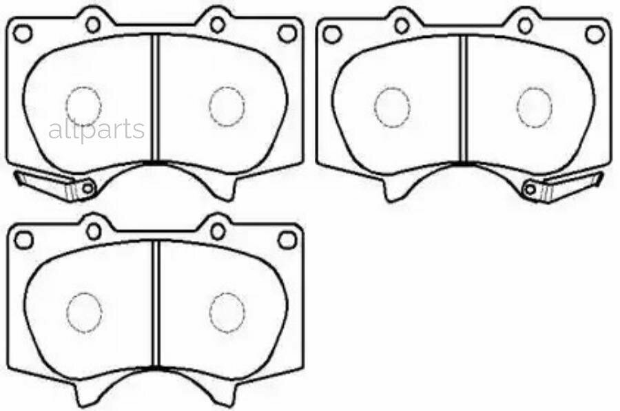 HSB HP5098 Колодки тормозные дисковые передн TOYOTA: LAND CRUISER (120) 02- \ MITSUBISHI: PAJERO 06-
