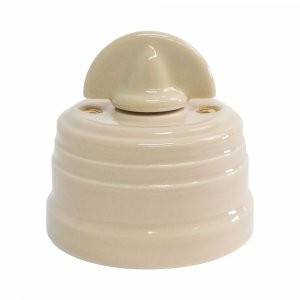 Выключатель поворотный (2-кл) EDISEL Grande бежевый с ручкой монеткой