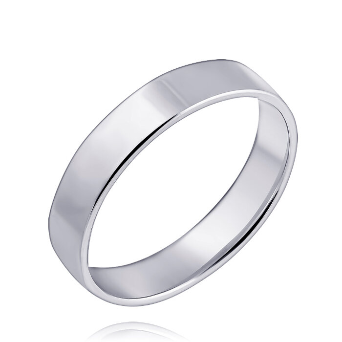 Кольцо обручальное, серебро, 925 проба