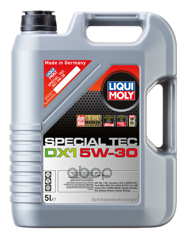 LIQUI MOLY Нс-Синтетическое Моторное Масло Special Tec Dx1 5W-30 5Л