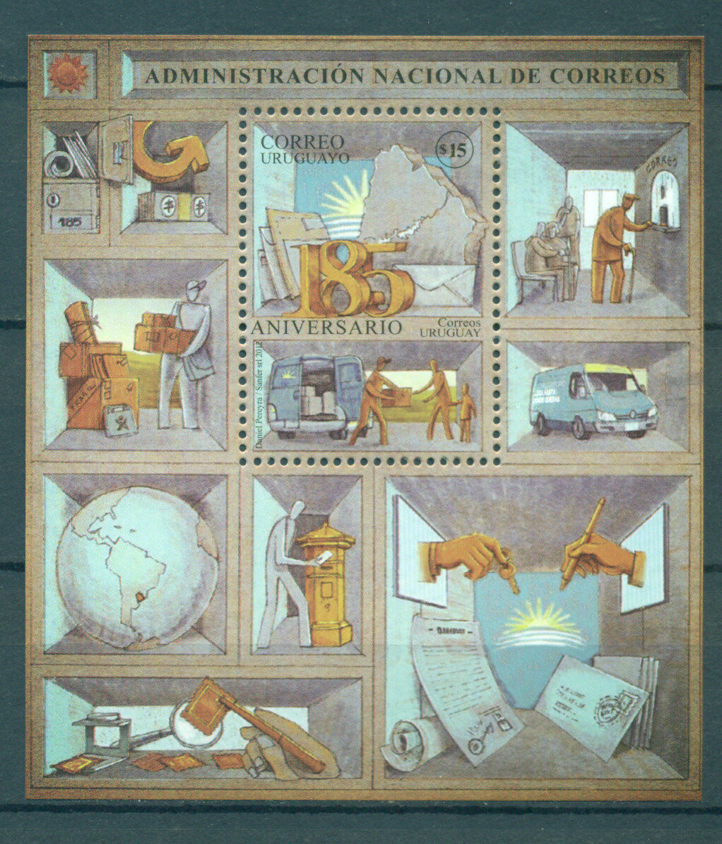 Почтовые марки Уругвай 2012г. "185-летие Административного совета Почты" Почта и филателия, Почтовые услуги, История почты MNH