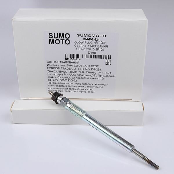 Свеча накаливания Sumomoto SM-DG-624 4,4V; Двигатель D4HB