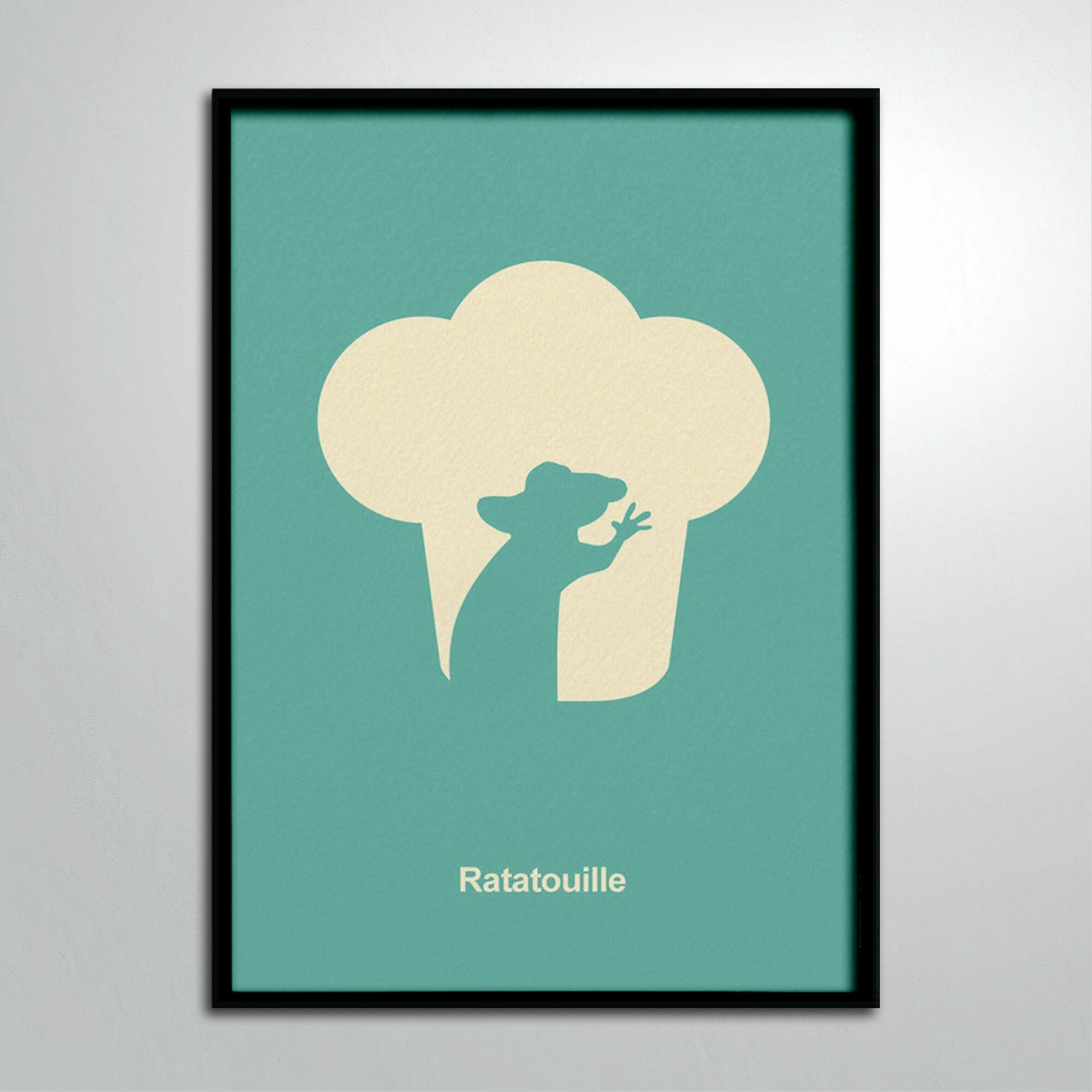 Постер без рамы/Рататуй Минимализм Ratatouille