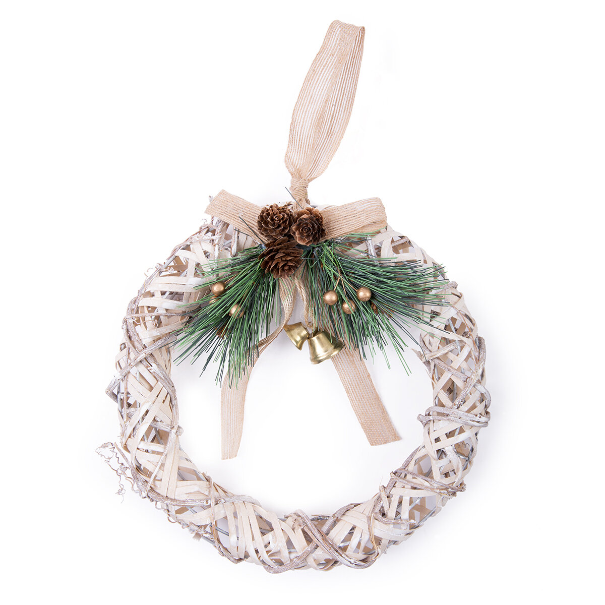 Blumentag MRB-75-IO61 Венок из лозы диаметром 25 см, толщиной 4 см для декора интерьера