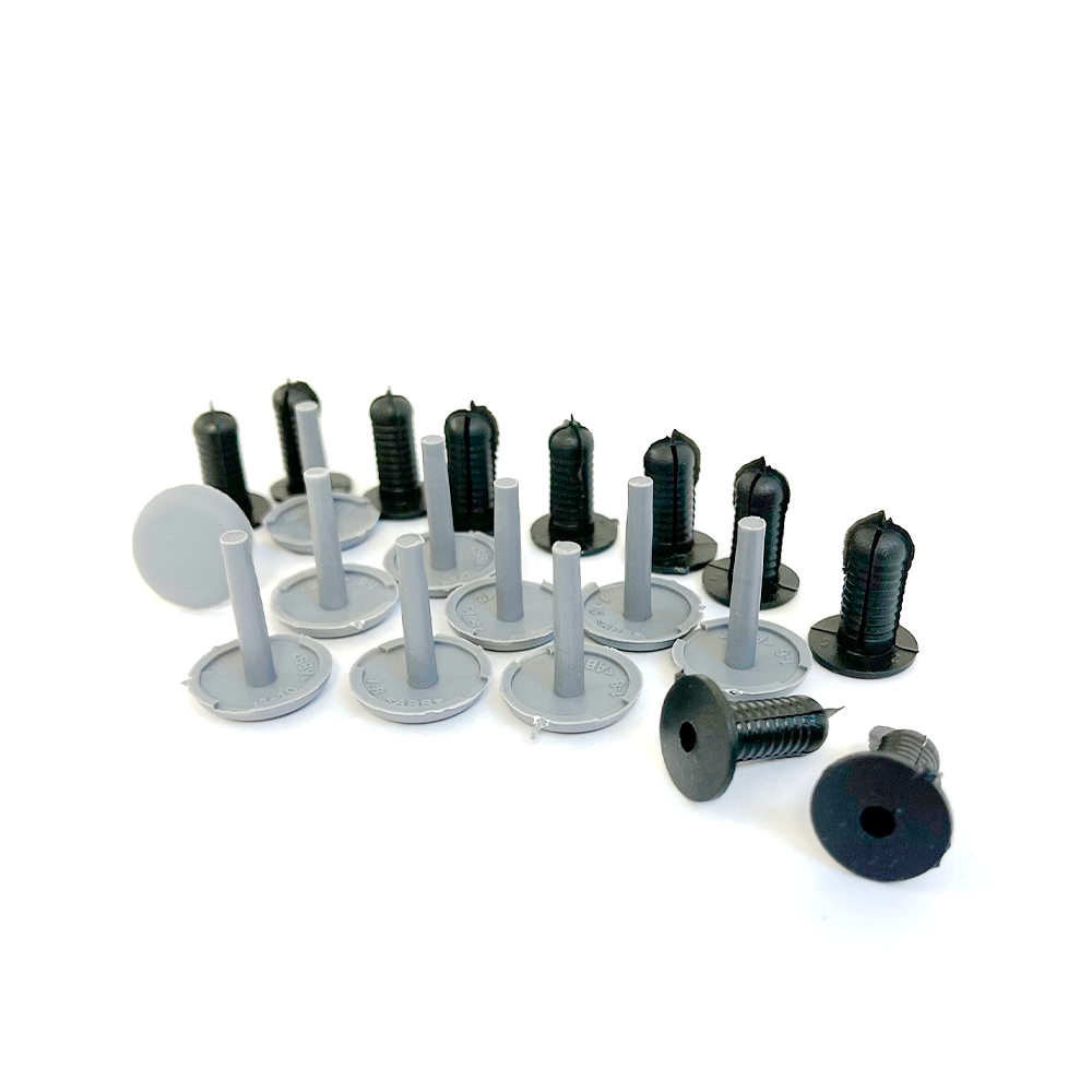 Пистон-клипса крепления обшивки салона комплект 10 штук УАЗ Хантер, Патриот (серый)