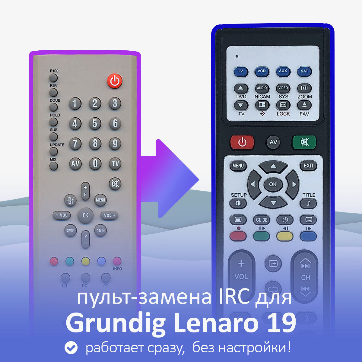 Пульт-замена для GRUNDIG Lenaro 19