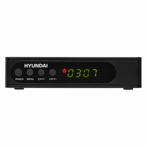 Ресивер DVB-T2 Hyundai H-DVB240, черный