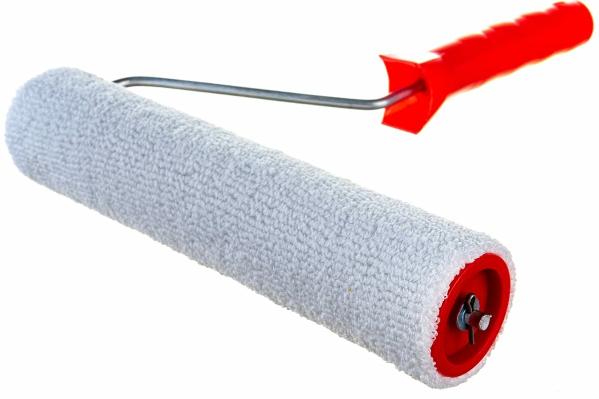 Валик малярный в сборе "888" 6х35х250мм, велюр, высота ворса 2мм