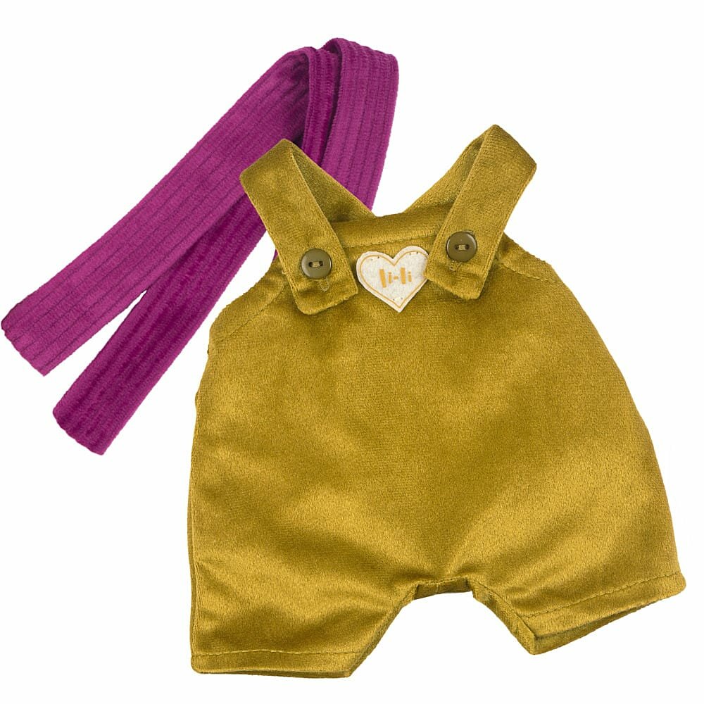 Budi Basa Комплект Одежды для Басика. Бархатный комбинезон и шарфик (22см, в подарочной коробке) OKs22-209, (ООО "МПП")