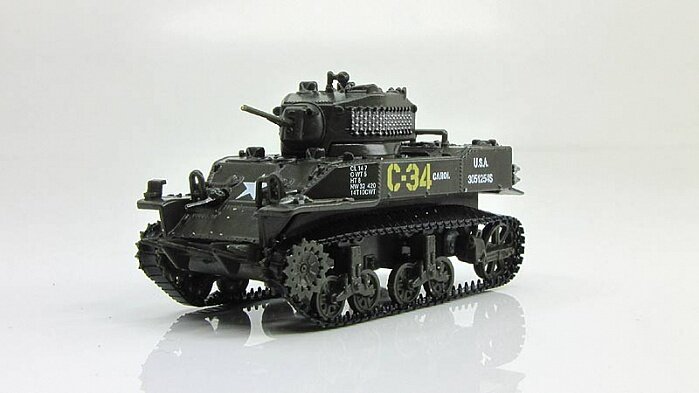 Масштабная модель 1/72, танк М5А1 Stuart