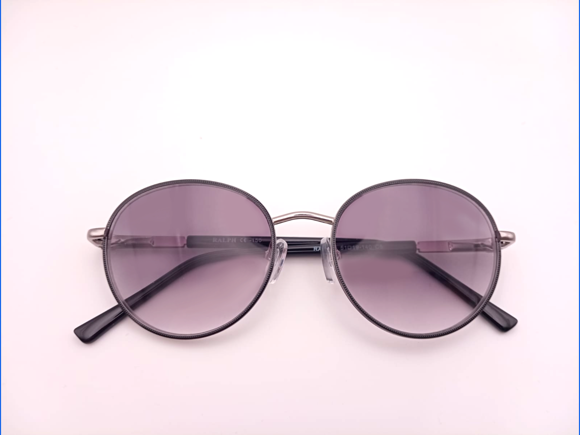 Круглые готовые очки для дали с линзами градиент и диоптриями -1.0