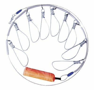 Кукан метал.(трос) с поплавком 9-ти карабиновый