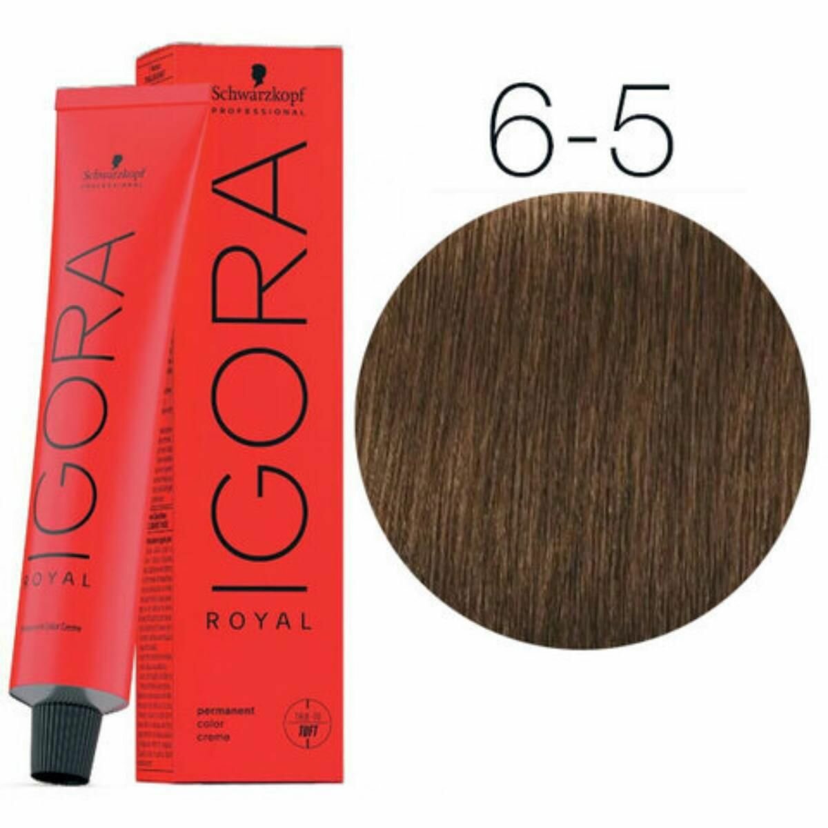 Schwarzkopf Igora Royal - 6-5 Темный русый золотистый Стойкая крем-краска для волос 60 мл