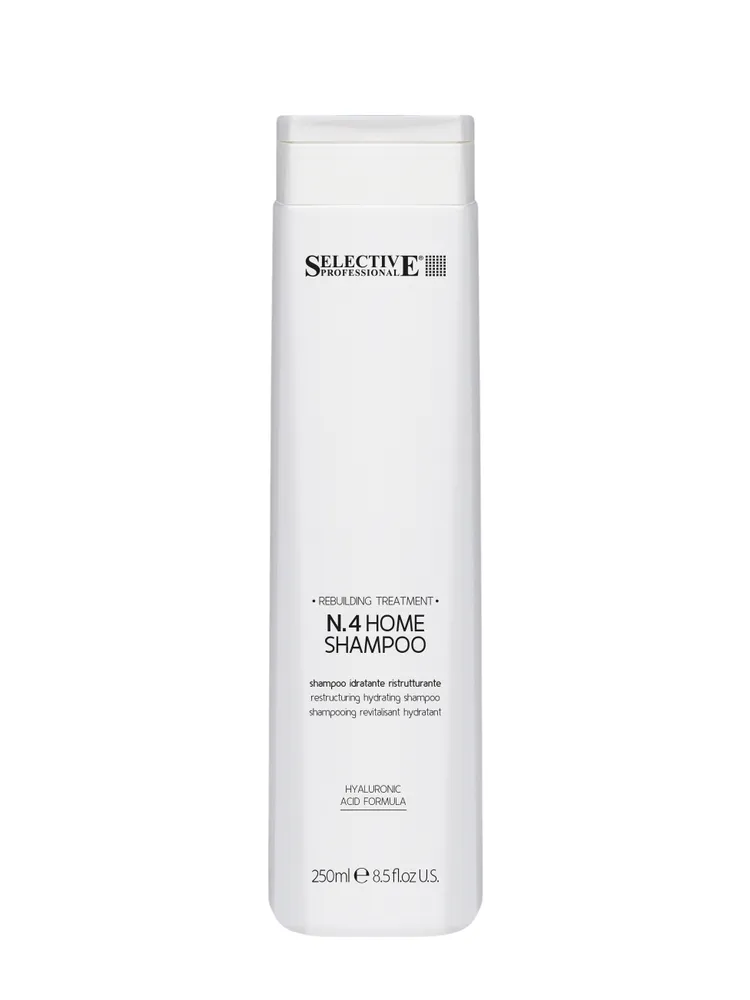 Selective Professoinal Шампунь увлажняющий и восстанавлвающий за сильно поврежденными волосами N.4 Rebuilding Treatment, Selective, Объем 250 мл