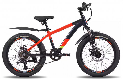 Подростковый велосипед Rush Hour 20" NS 225 DISC AL черный рама 12" П 6ск