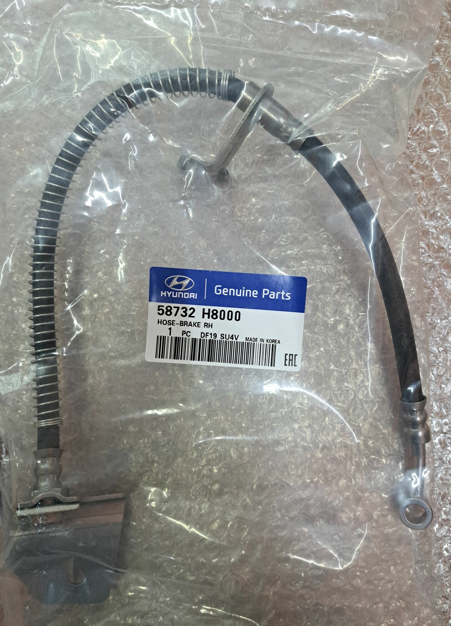 Шланг тормозной передний правый Солярис 2017-2022, Рио 2017-2022