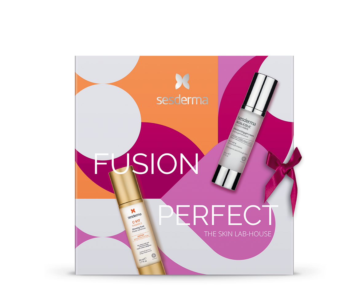 Подарочный набор Sesderma: ACGLICOLIC Крем-гель увлажняющий с гликолевой кислотой + C-VIT Флюид для сияния кожи, 50 мл + 50 мл