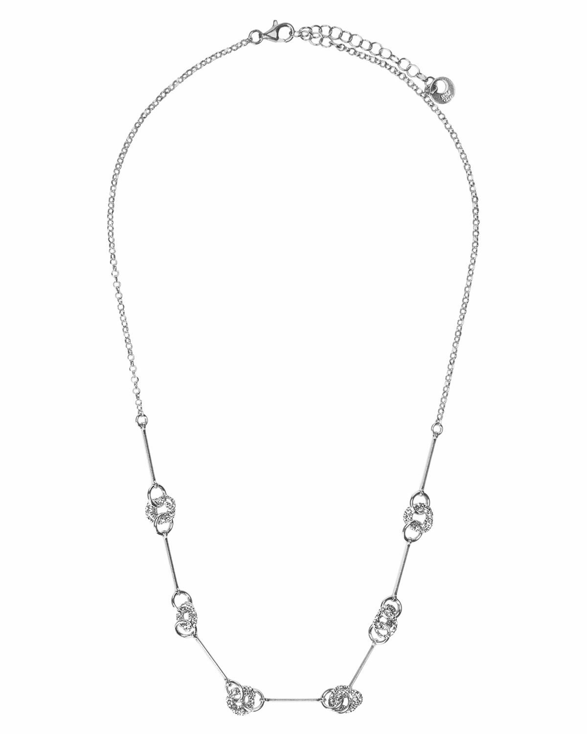 Колье, серебро, 925 проба, родирование