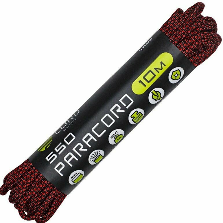 Паракорд 550 CORD nylon 10м RUS (red snake)