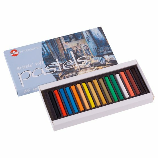 Пастель "OLKI" художественная 16 цветов "Ассорти" №4